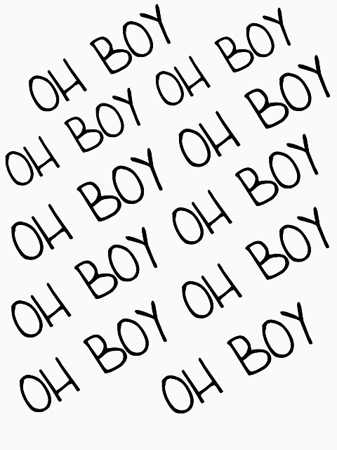 Sticker oh boy oh boy oh boy